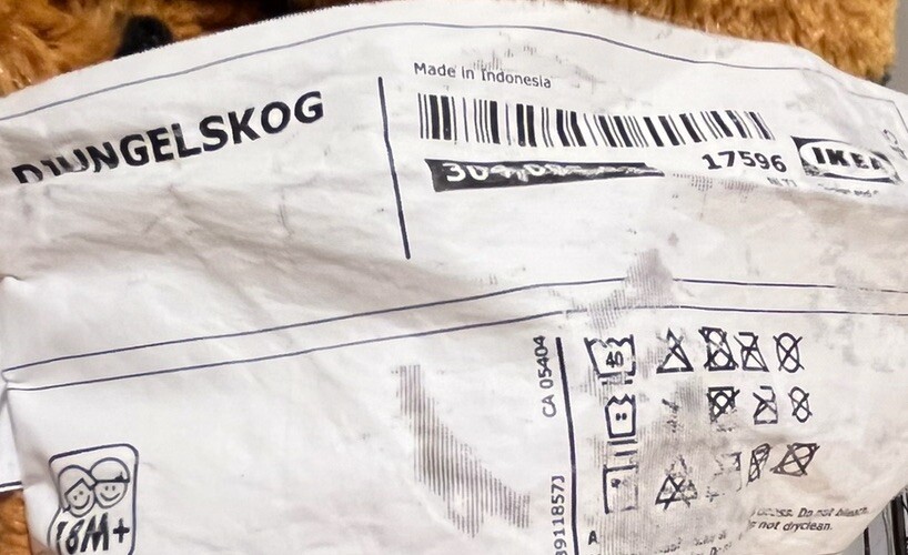 Ikea Djungelskog Tiger 27 Inch Plush Stuffed Animal Sewn Eyes | eBay