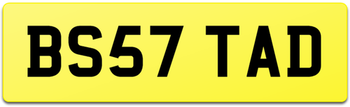 B*****D FUNNY NAUGHTY RUDE CAR REG PRIVATE NUMBER PLATE BS57 TAD / XXX ...