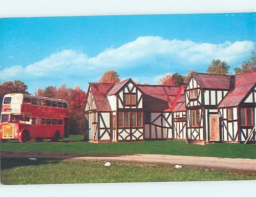 Pre-1980 DOUBLE-DECKER BUS AT GOLDEN HINDE PUB RESTAURANT Gouldsboro PA c6098 | eBay