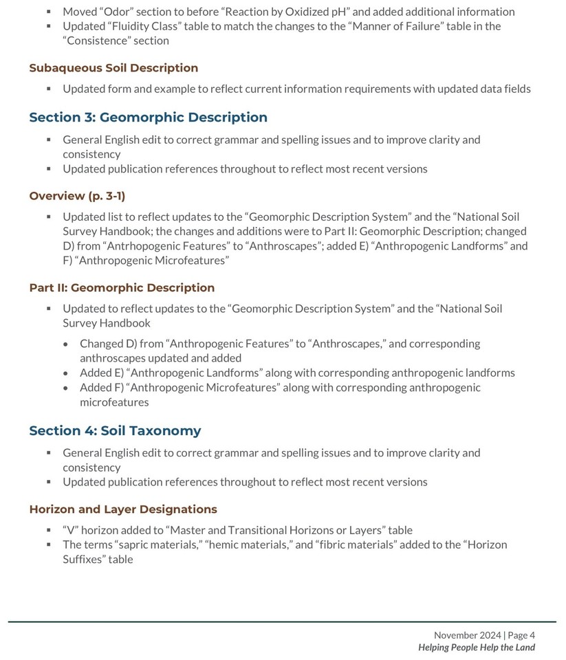 USDA Field Book for Describing and Sampling Soils, Version 4.0 (2024 ...