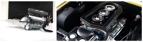 Acme 1/18 Pontiac GTO Royal Bobcat 289 Tri Power V8 Engine Motor ...