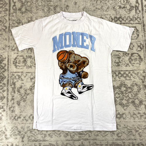 Evolution In Design “Money” Basketball Bear Print Swag Shirt Men Size ...