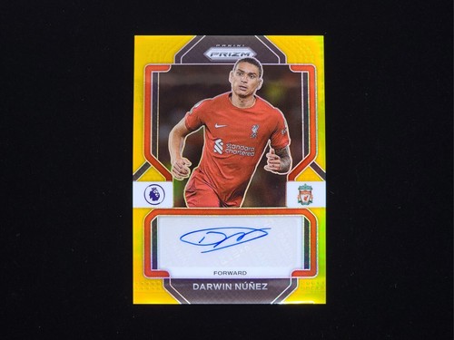 Darwin Nunez 2022-23 Panini Prizm Premier League Gold Prizm 6/10 ...