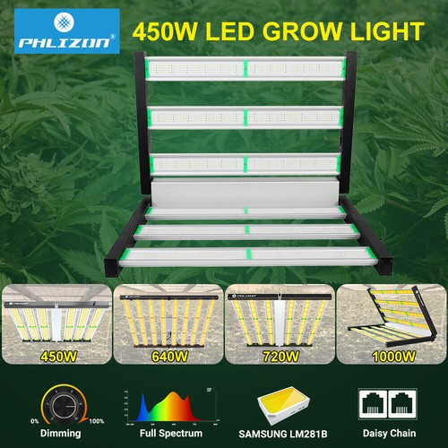 1000W Foldable Grow LightsFull Spectrum Commercial Bars Spider w ...