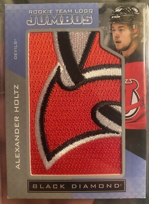 Alexander Holtz 2021-22 Black Diamond Rookie Team Logo Jumbo 🌈SP | eBay
