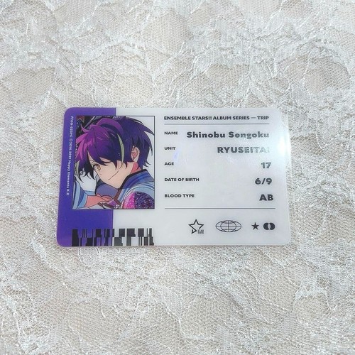 Japan Anime Ensemble Stars! Shinobu Sengoku ID card fashionable items ...