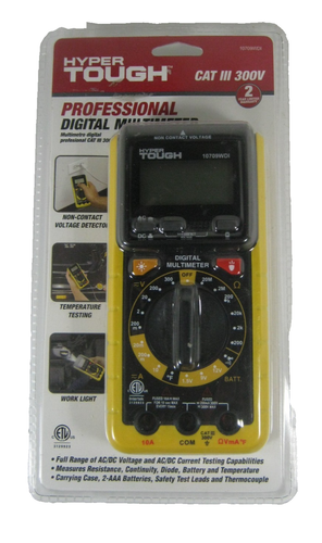Hyper Tough Professional Digital MULTIMETER 10709WDI BRAND NEW SEALED ...