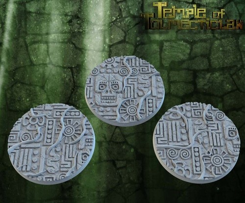 Warhammer 40K/AOS Resin Base Toppers Wargaming Aztec (Large Bases) | eBay