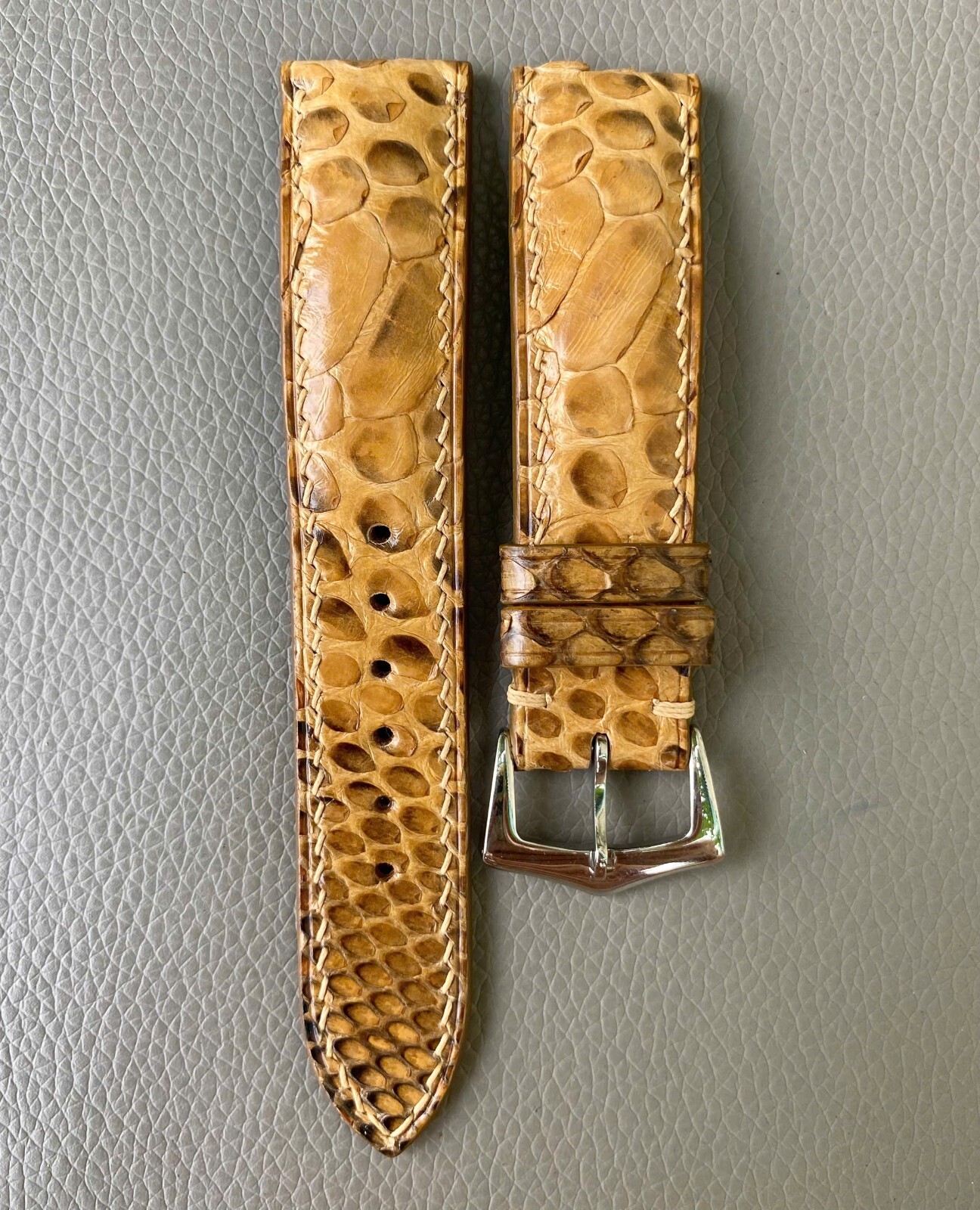 Genuine Snake Skin Watch Strap Band size14 15 16 17 18 19 20 21 22 23 ...