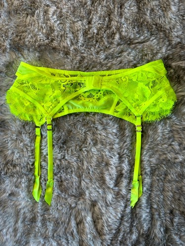 Honey Birdette VANESSA ⭐️ Neon Yellow Garter Suspender Belt XS | eBay