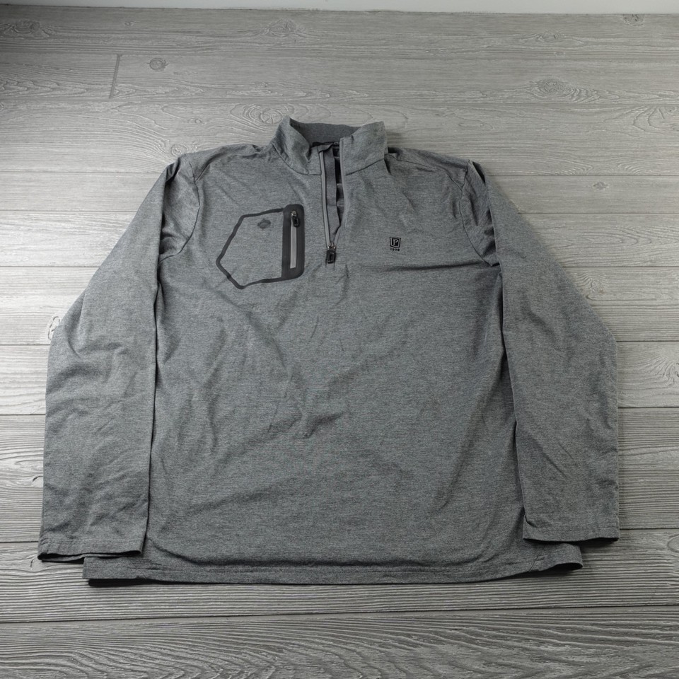 RLX Ralph Lauren Golf Jacket Mens XL Dark Gray 1/4 Zip Performance ...