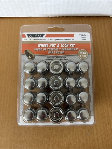 Wheel Lug Nut & Locks Dorman 711-641 Fits Many 1988 And Later GM M14-1. ...