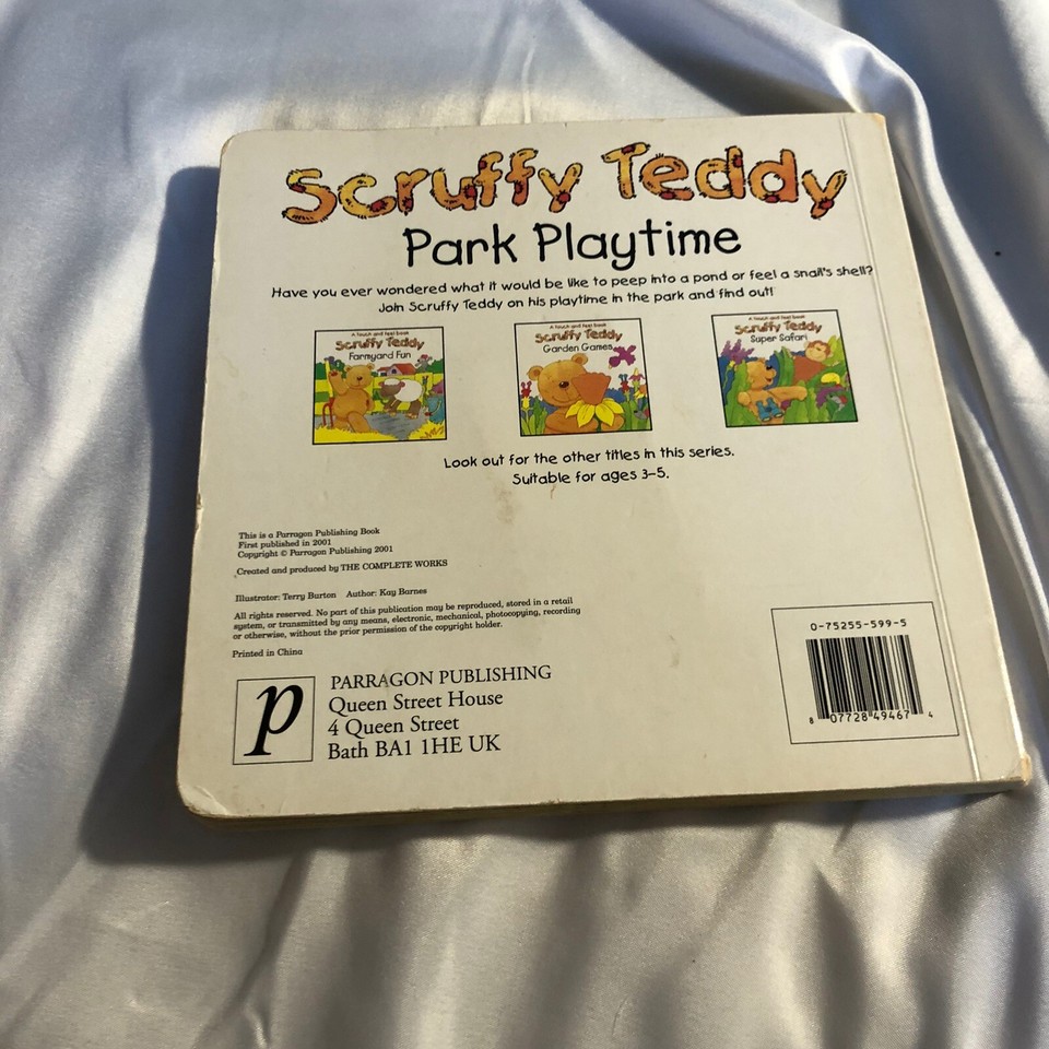 A Touch And Feel Book Scruffy Teddy Park Playtime 2001 | eBay