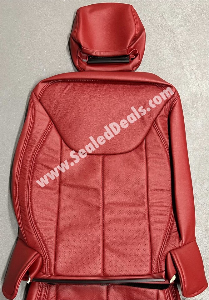 Cardinal Red Leather Seat Covers for 2013-18 Jeep Wrangler JK 4 Door ...