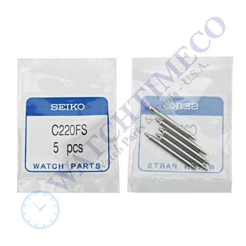 Jur024 5 Genuine Seiko C220FS Fat Heavy Duty 22mm Spring Bars for Z-22 ...