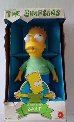 VINTAGE Bart Simpson Mattel THE SIMPSONS “REALLY RUDE BART” 12” doll in ...