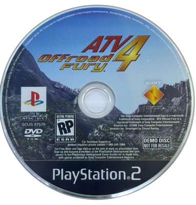 ATV Offroad Fury 4 Demo Disc For PS2 | eBay
