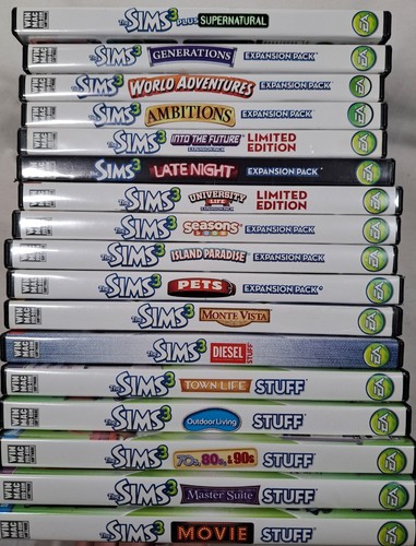 Lot Of 18 - The Sims 3 PC MAC Physical Collection Original + Expansions ...