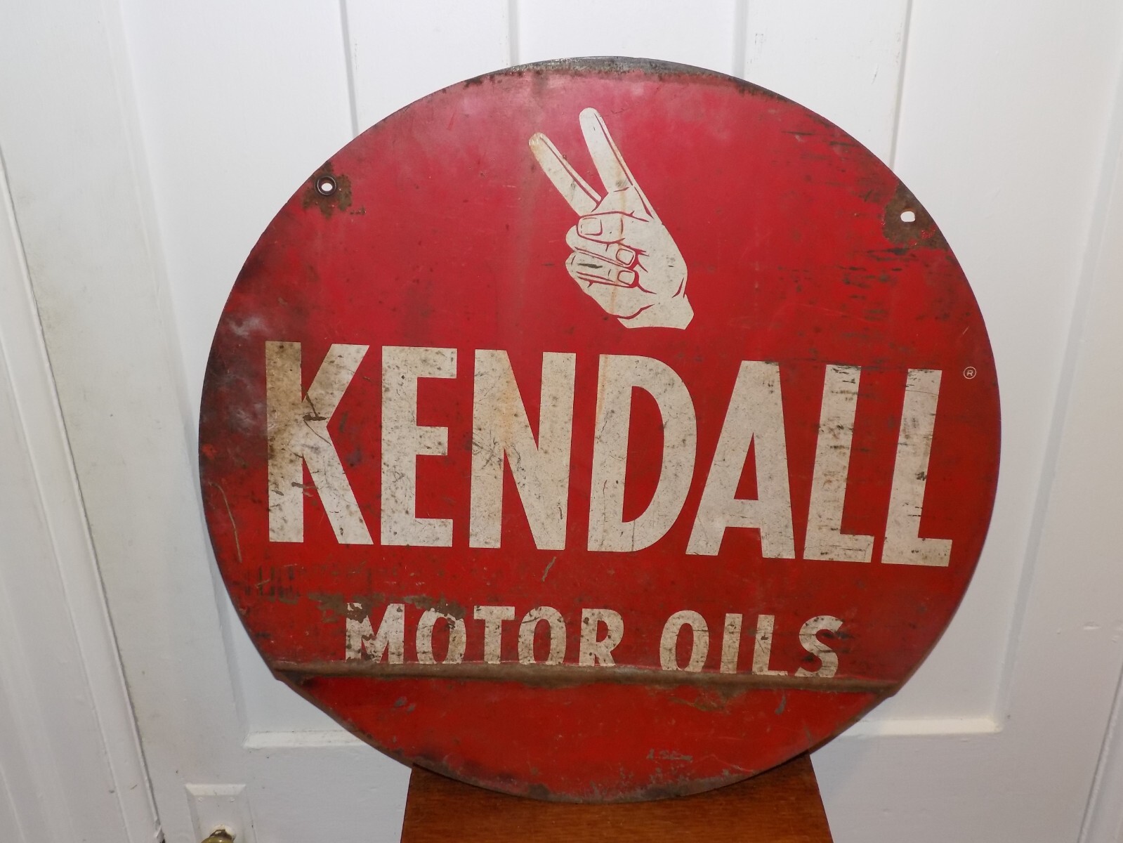 Vintage Kendall Motor Oils Metal Double Sided Sign | eBay