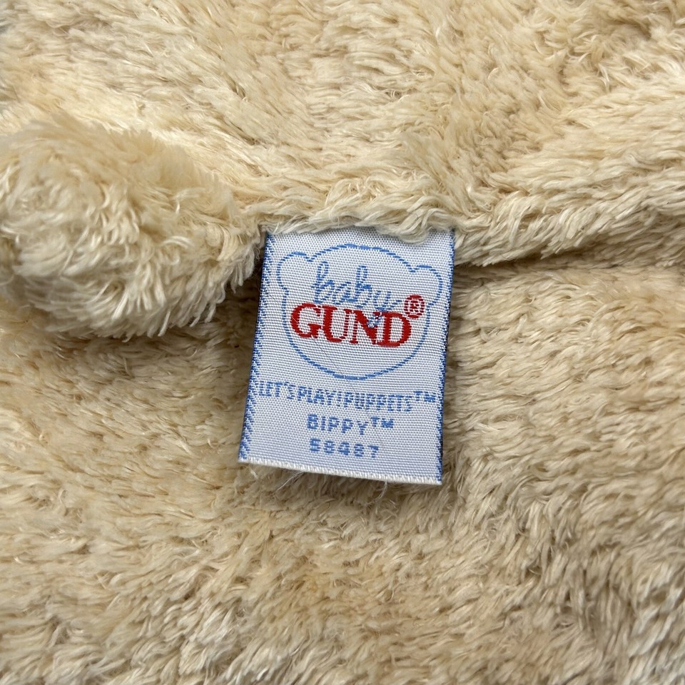 Baby Gund Lets Play Bippy and Baby Teddy Bear Hand Puppets Plush | eBay