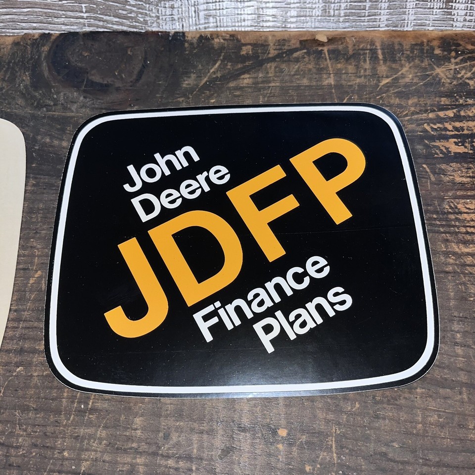2 Vintage John Deere Finance Plan JDFP Decals Stickers PBB | eBay