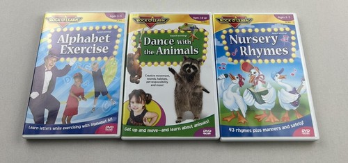 Lot Of 3 Rock N Learn DVD Alphabet Exercise Dance Animals Nursery ...
