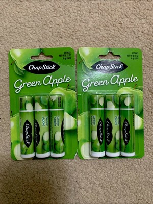 2 ChapStick Lip Balm Green Apple Summer LIMITED EDITION 3 Count Sets 🍏 ...