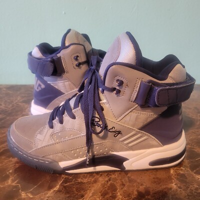 Size 8.5 - Patrick Ewing Eclipse Big G Silver/Navy | eBay