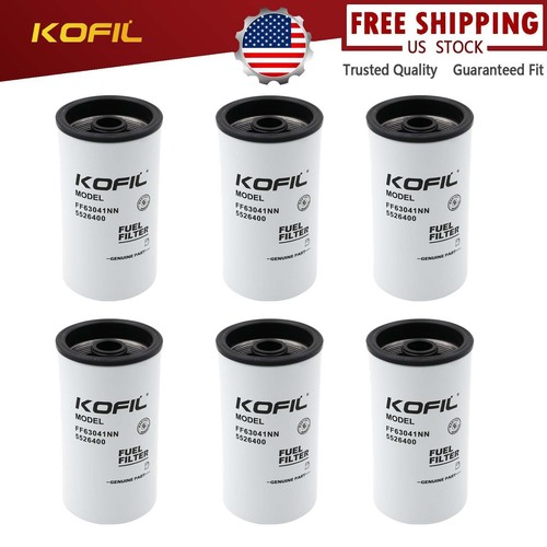 6X- For Fleetguard FF63041NN Fuel Filter Fits Cummins 5526400 FF63041 ...