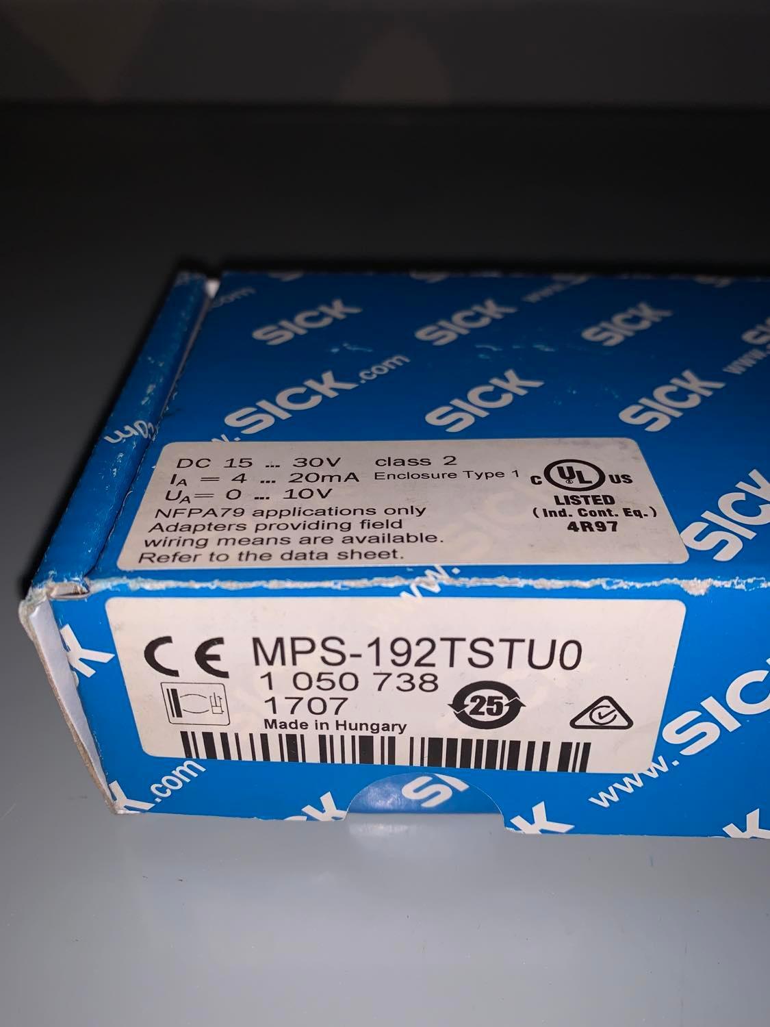 SICK MPS-192TSTU0 Position Sensor, 192mm Measuring Range, Analog Output ...