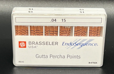 1 new pack of Brasseler Endosequence gutta percha points. Size 15 taper ...