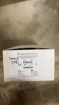 Hamilton 56694-02 Black Reagent Reservoir Self-Standing with Lid 28*60 ...