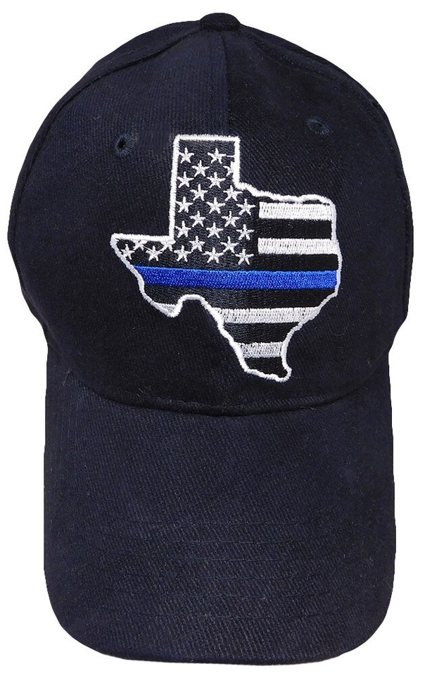Police Lives Matter State of Texas Memorial Thin Blue Line Embroidered ...