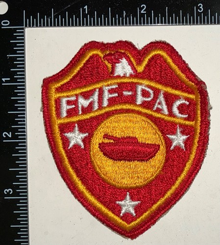 WWII USMC US Marine Corps FMF-PAC Fleet Force Pacific Tractor Bn ...