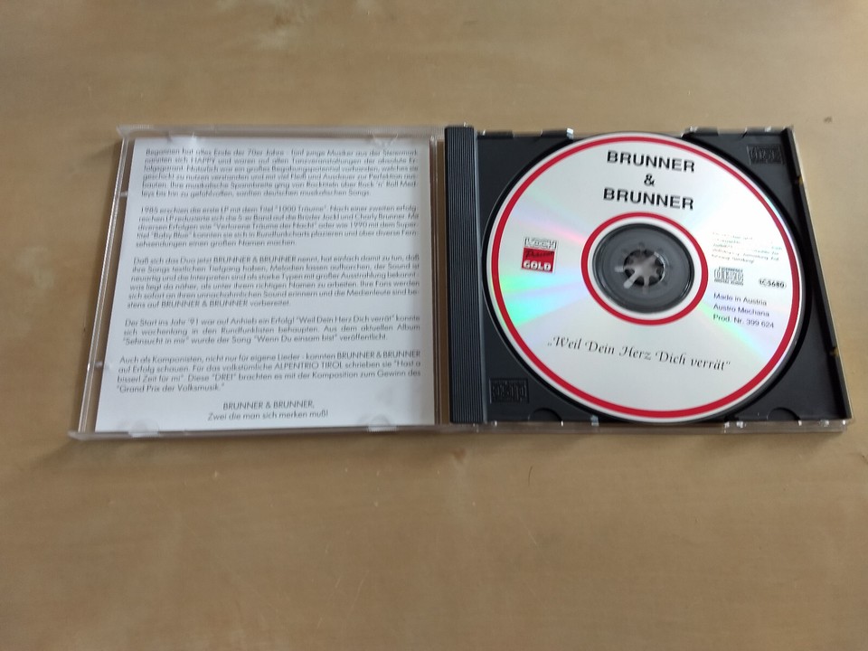 Brunner & Brunner – Weil Dein Herz Dich Verrät 1994 CD Compilation - Schlager | eBay
