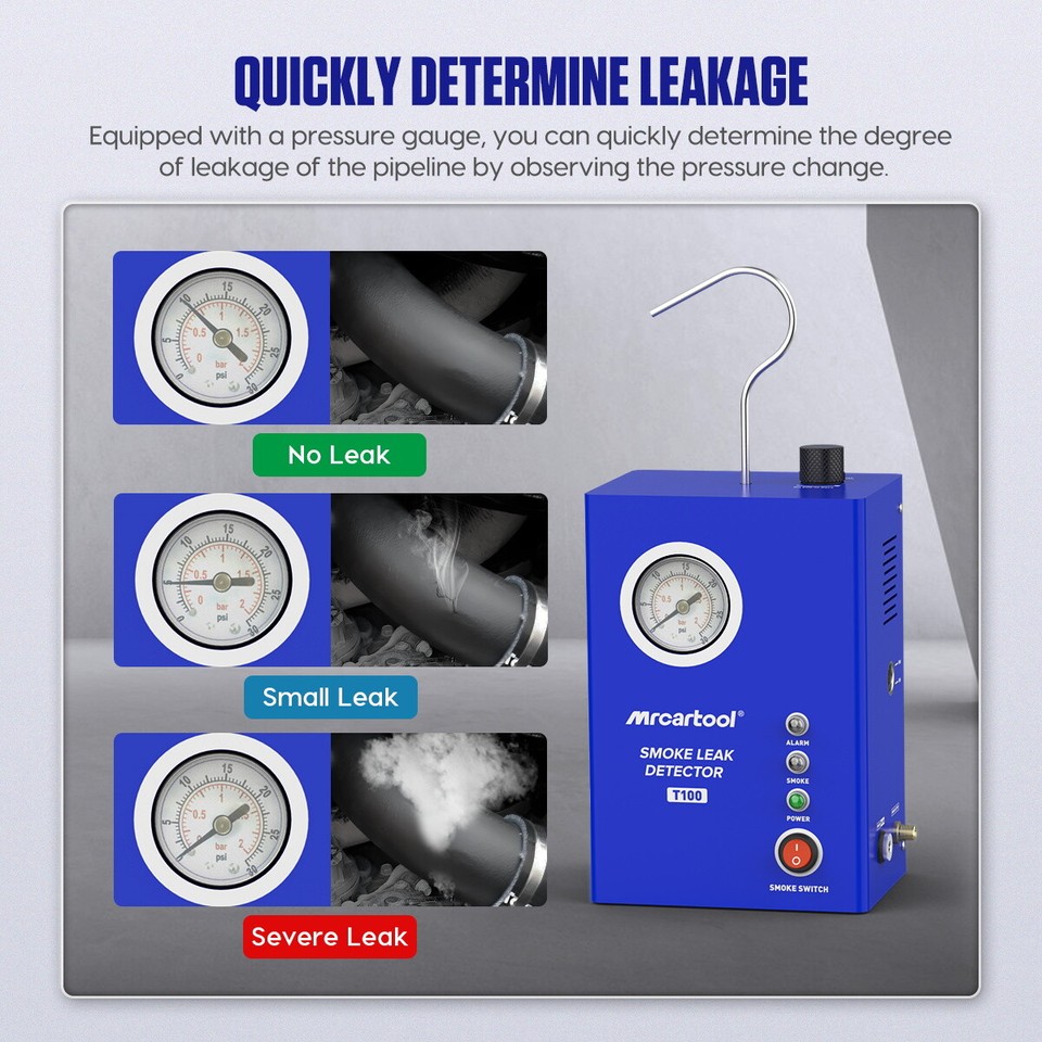 Car EVAP Smoke Machine Pipe Leak Detector Tester Builtin Air Pump ...