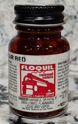 FLOQUIL RAILROAD COLORS MODEL PAINT - 1oz 1 OUNCE - BOXCAR RED | eBay