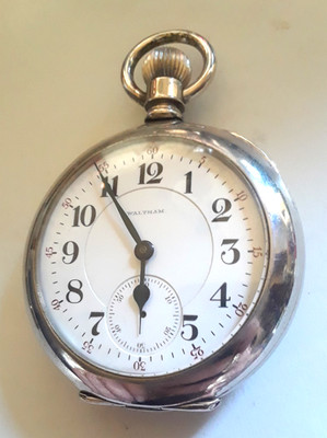 1902 WALTHAM MODEL 1892 POCKET WATCH 18s 23J DUEBER SILVERLINE STAG ...