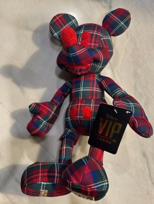 Disney VIP Tours Mickey Mouse Plush Plaid Exclusive Limited Edition NWT ...