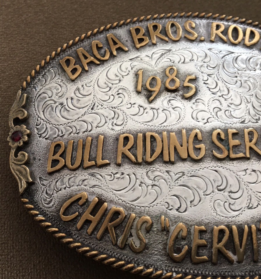 Historic Old Vintage 1985 BACA Bros Rodeo Bull Riding Mehring Trophy ...