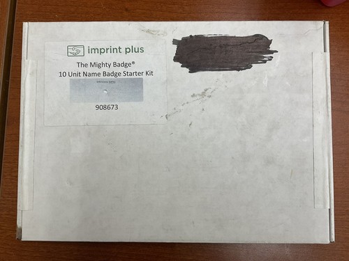 Imprint Plus The Mighty Badge 10 Unit Name Badge Starter Kit 908673 | eBay