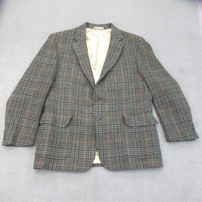 Orvis Sport Coat Mens 46 Green Highland Tweed Islay Single Malt Blazer ...