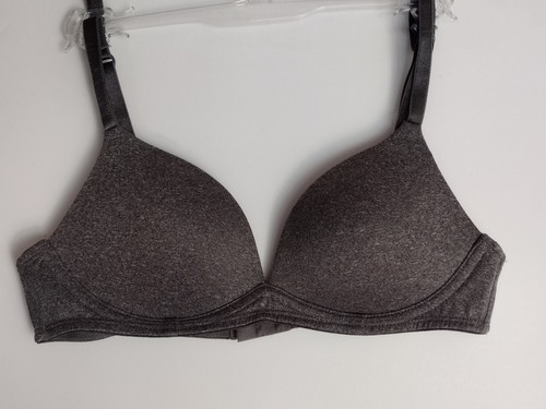 SO INTIMATES 32A GRAY WIRELESS LIGHTLY PADDED CUPS TEENS BRA NEW NO ...