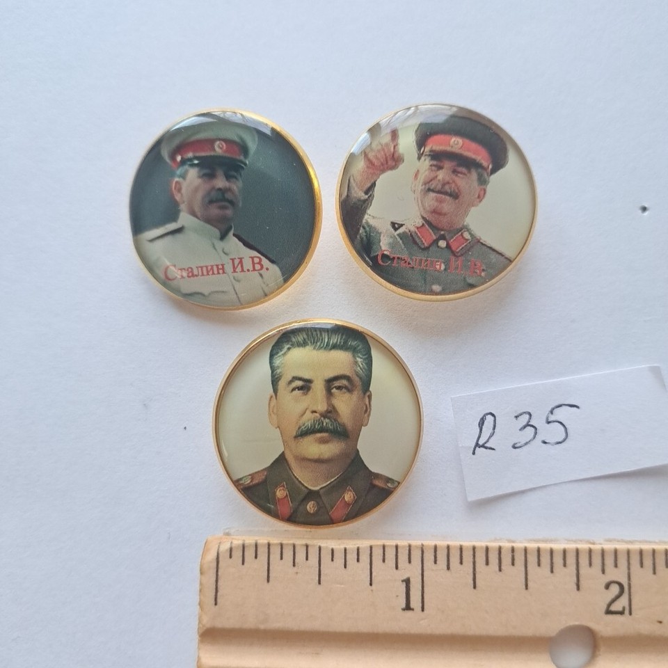PIN BADGE USSR RUSSIAN SOVIET STALIN .lot 3 Pcs.#R35 | eBay