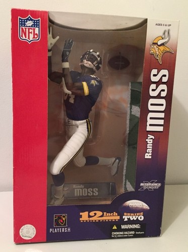 2004 RANDY MOSS 12 INCH MCFARLANE SERIES 2 FOOTBALL FIGURE MINNESOTA ...
