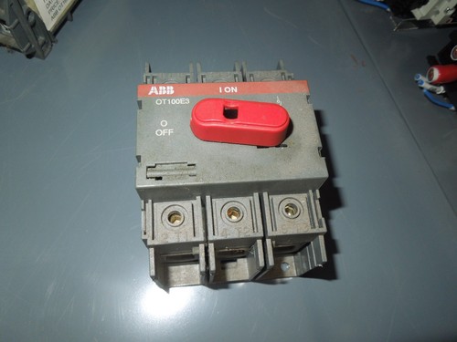 ABB OT100E3 100A 3P 600VAC General Purpuse Switch Used | eBay