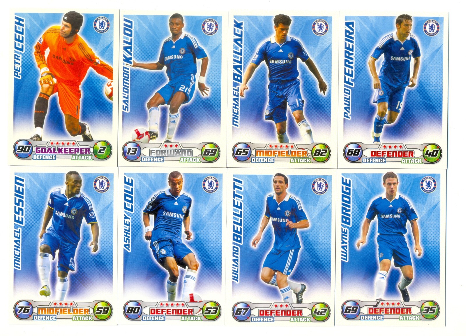 Topps Match Attax 2008-09 Premier League Football Club team set ...