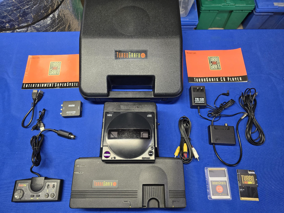 NEC TurboGrafx-16 Cd Console - Dock - Cd Card, with Everdrive, and HDMI ...