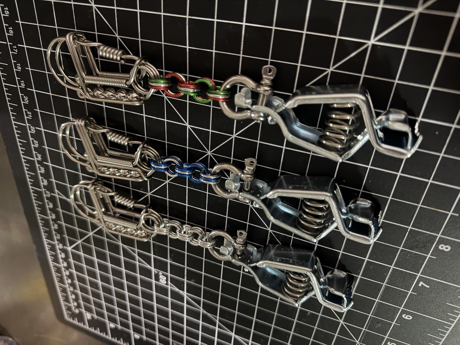 Glove Clips CUSTOM made STAINLESS STEEL construction extreamely durable ...