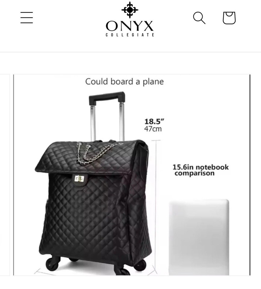 New Grambling Tigers Quilted Roller Luggage Bag Lux Collective Travel ...